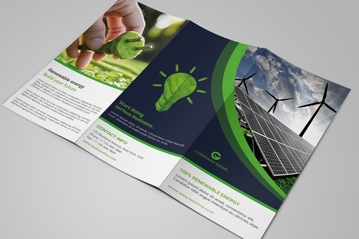 Renewable Energy Brochure Bundle, a Brochure Template by design_pick