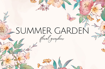 Floral Alphabet - Secret Garden | Decorative Illustrations ~ Creative ...