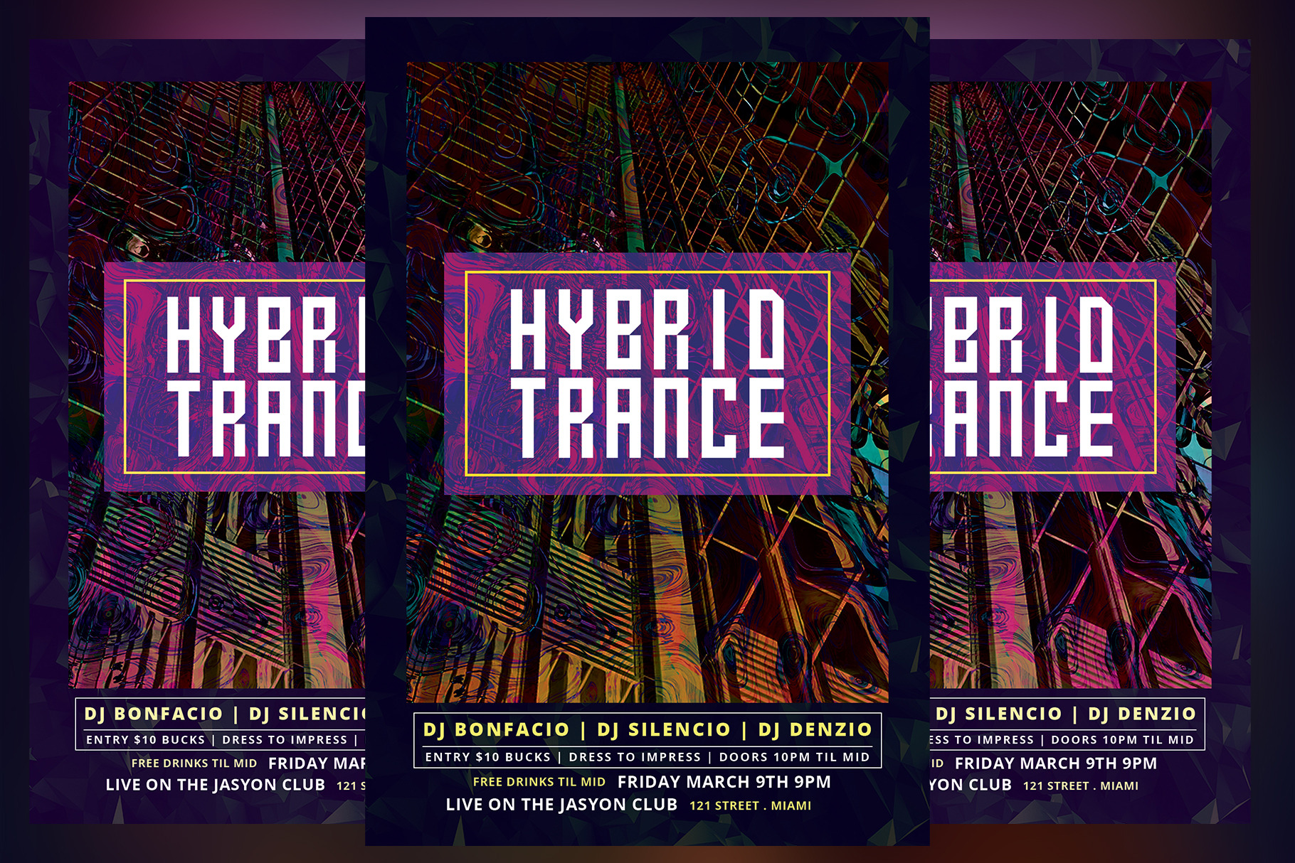 Hybrid Trance Flyer, a Flyer Template by KiraYamato Design Studio ...