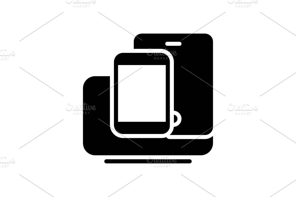 Responsive reactive icon, an Icon by Creative priyanka | Creative Market