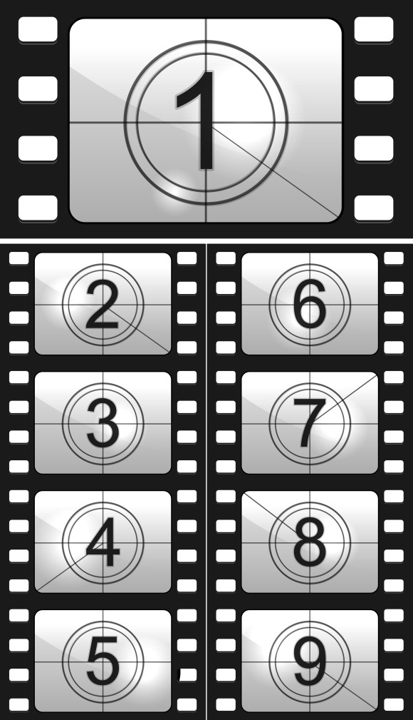 Film countdown, a Graphic by Microvector