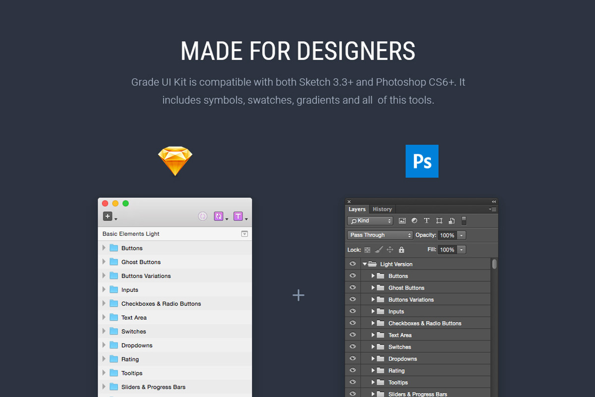 Grade UI Kit, an UI Kit Template by UI Chest