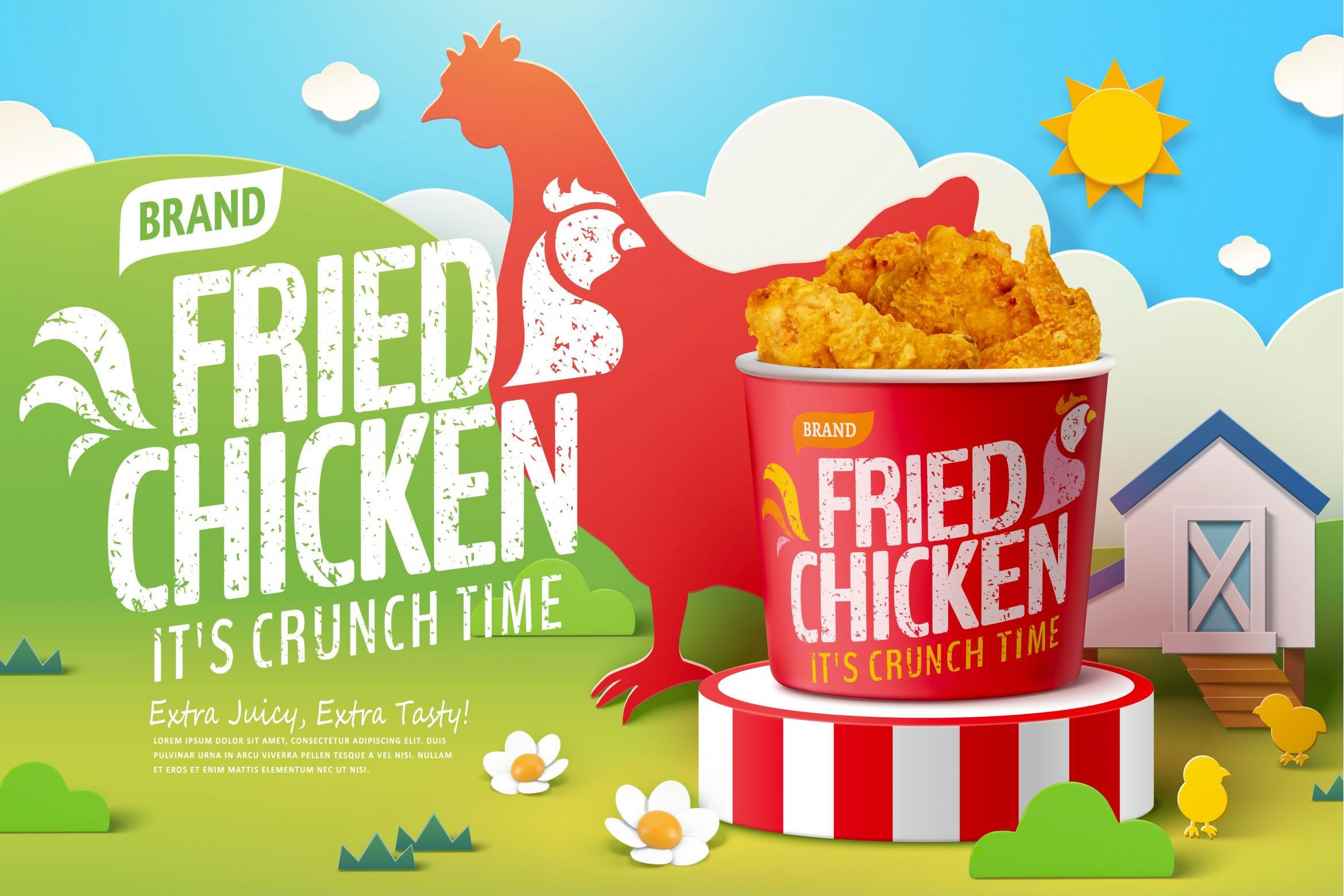 Fried chicken ad