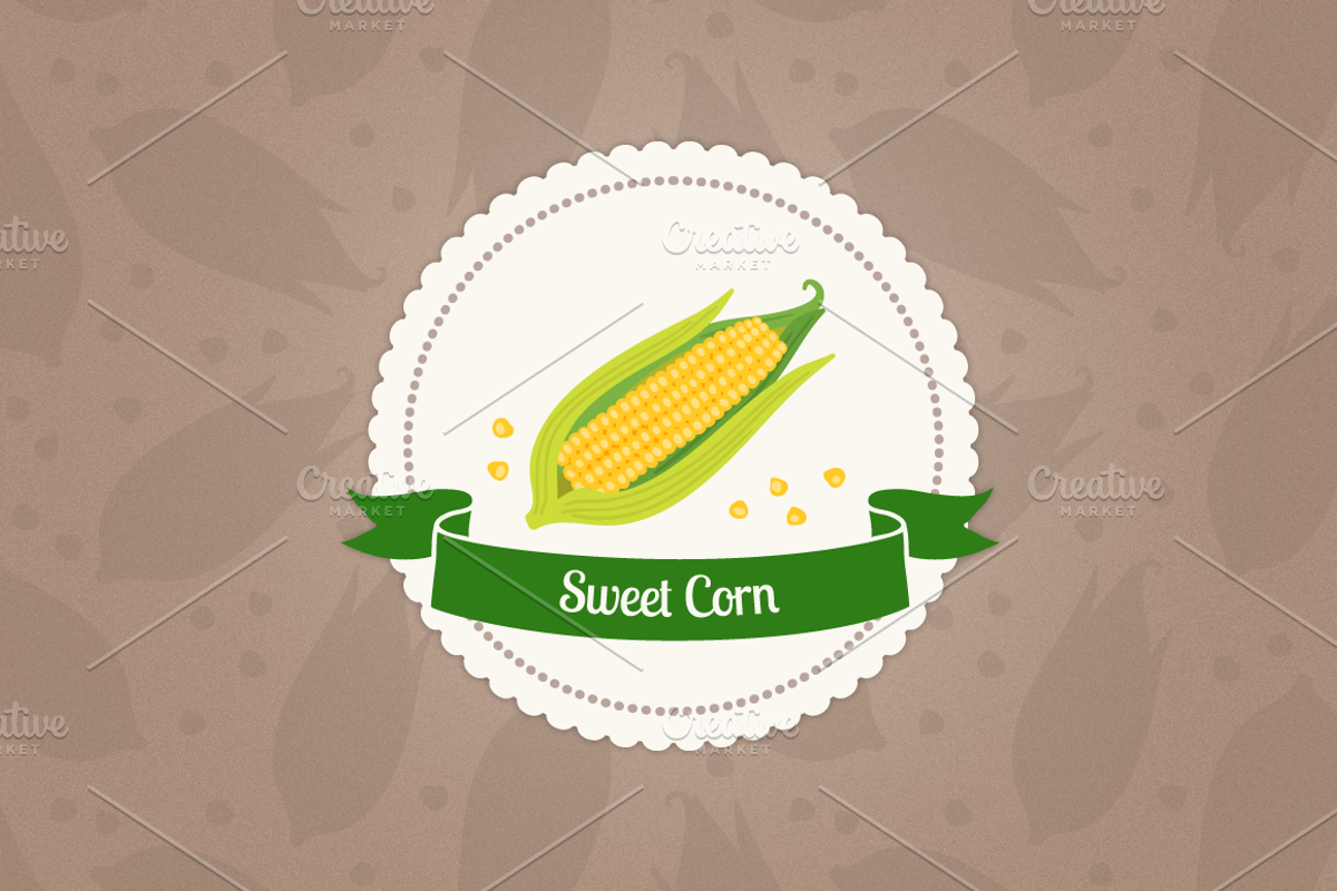 Sweet corn, a Pattern Graphic by miumiu