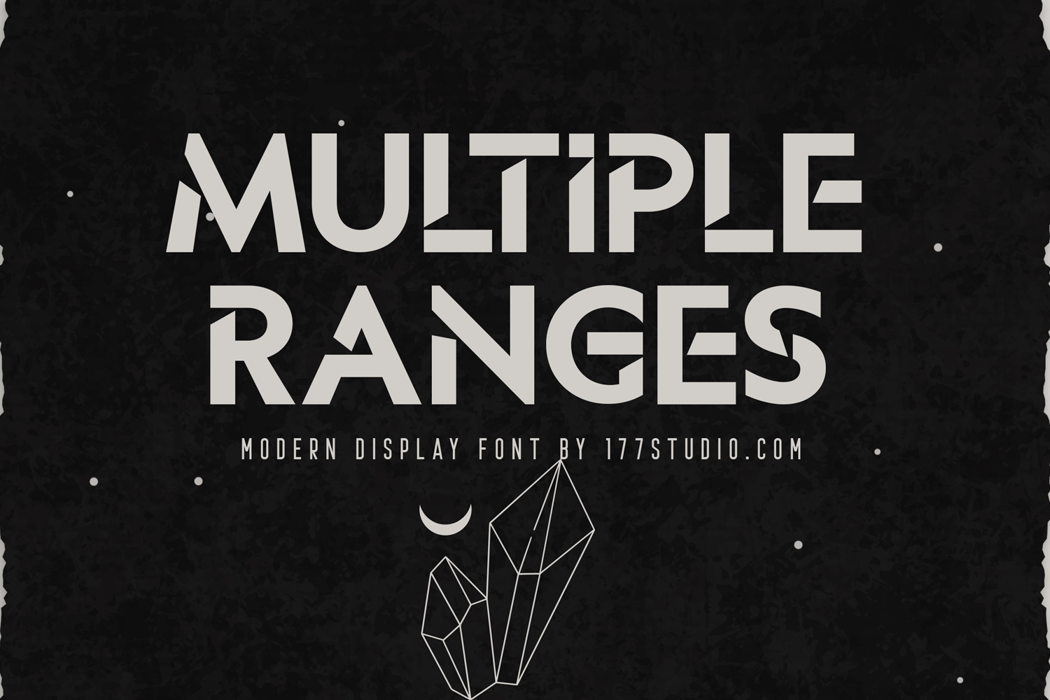 Multiple Ranges Font, a Sans Serif Font by 177Studio