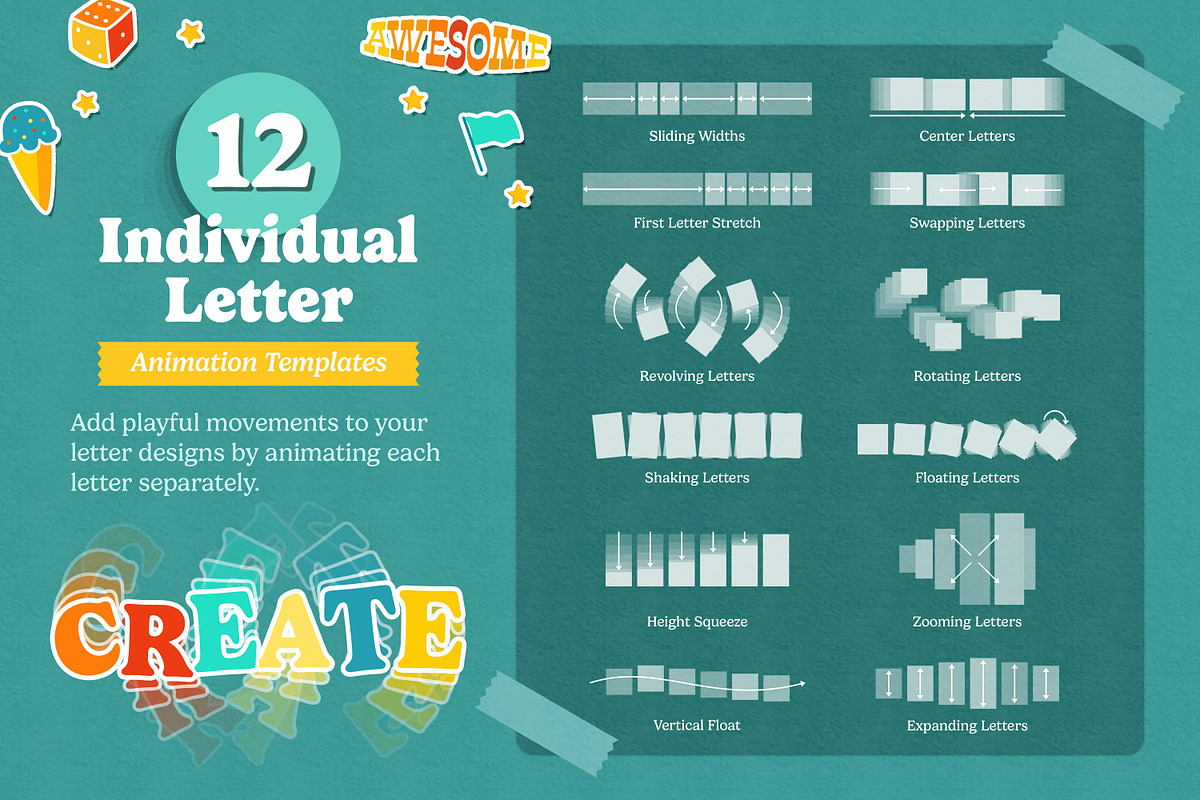 GIF Maker for Animated Lettering +, a Social Media Template by Nico-Ng