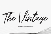 The Vintage | Script Font, a Script Font by Scratchones