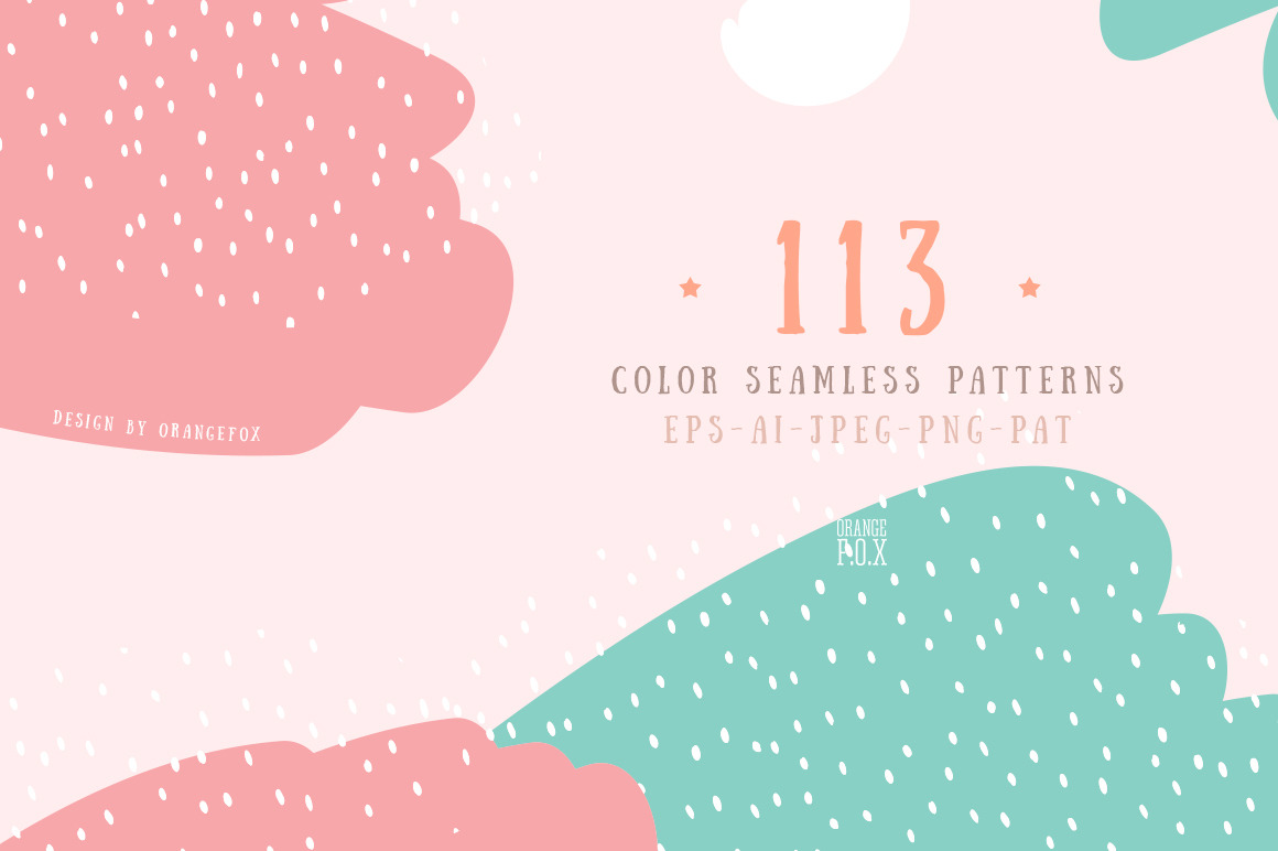 113 Color seamless patterns | Graphic Patterns ~ Creative Market