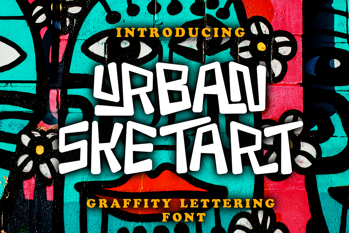 Urban Sketart - Graffiti Font, a Font by PutraCetol Studio