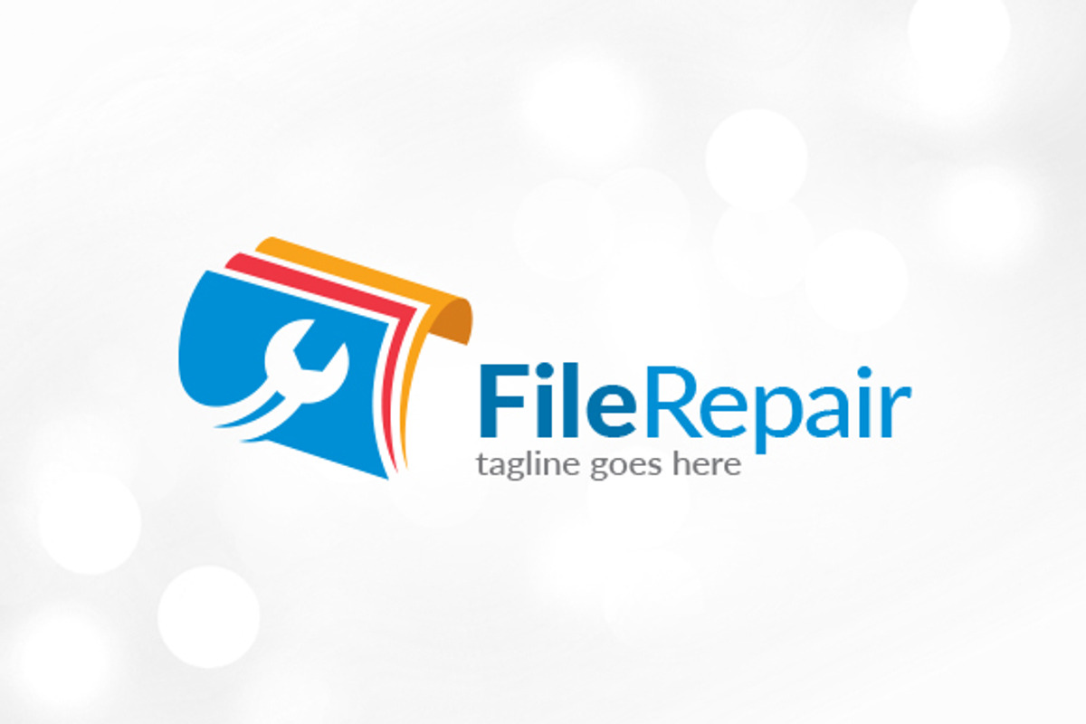 File Repair Logo Template, a Branding & Logo Template by gunaonedesign