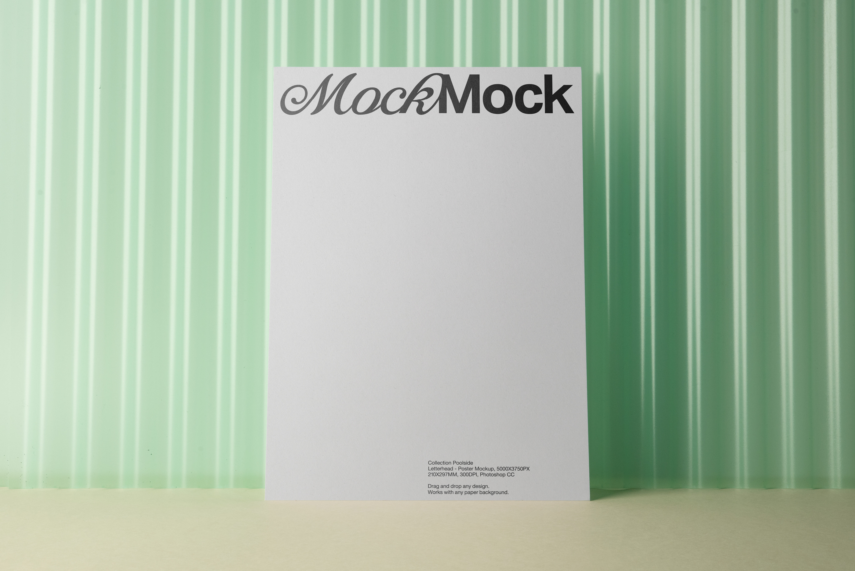 Letterhead / Poster Mockup, a Product Mockup by MockMock Mockups