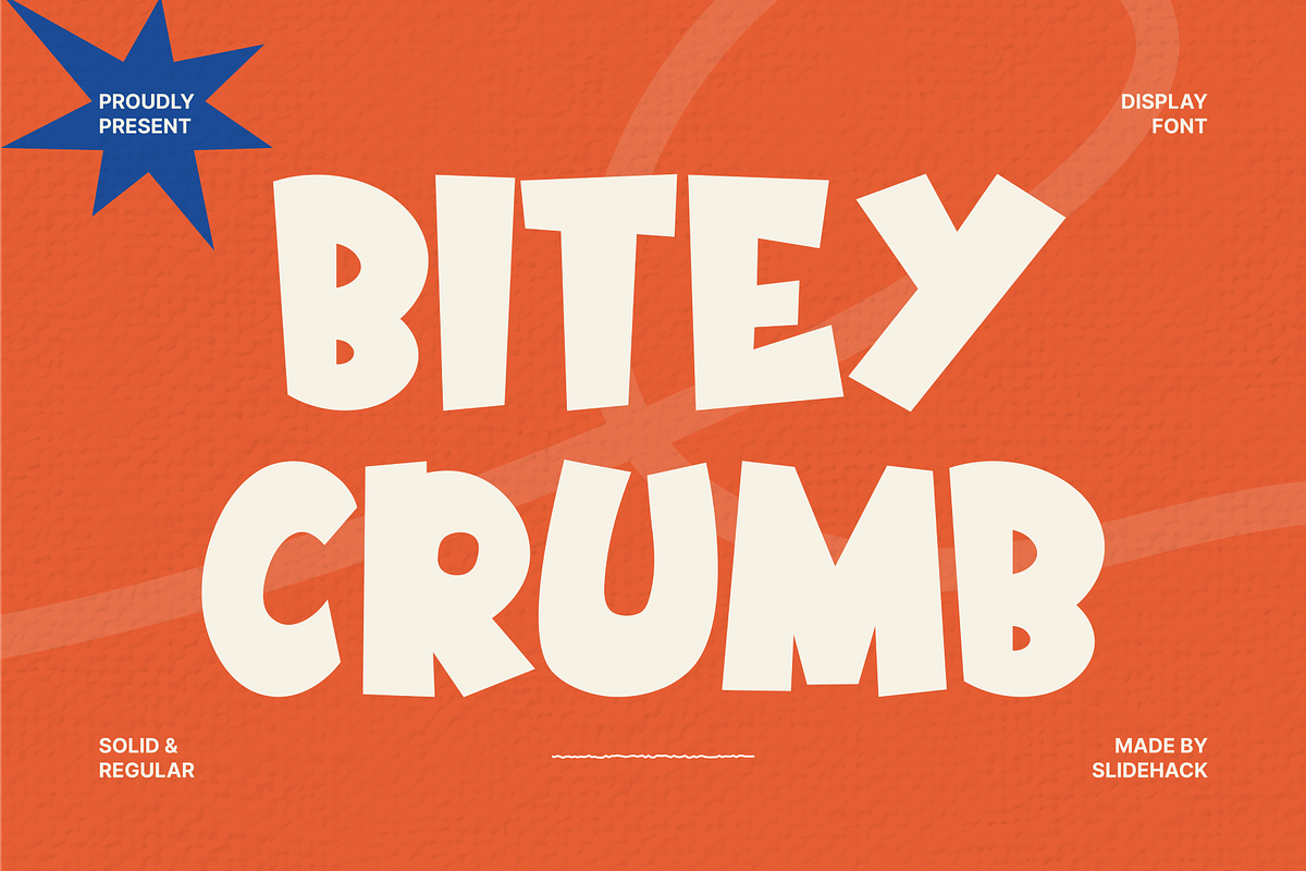 Bitey Crumb - Bold chunky Font, a Font by Studio Moara