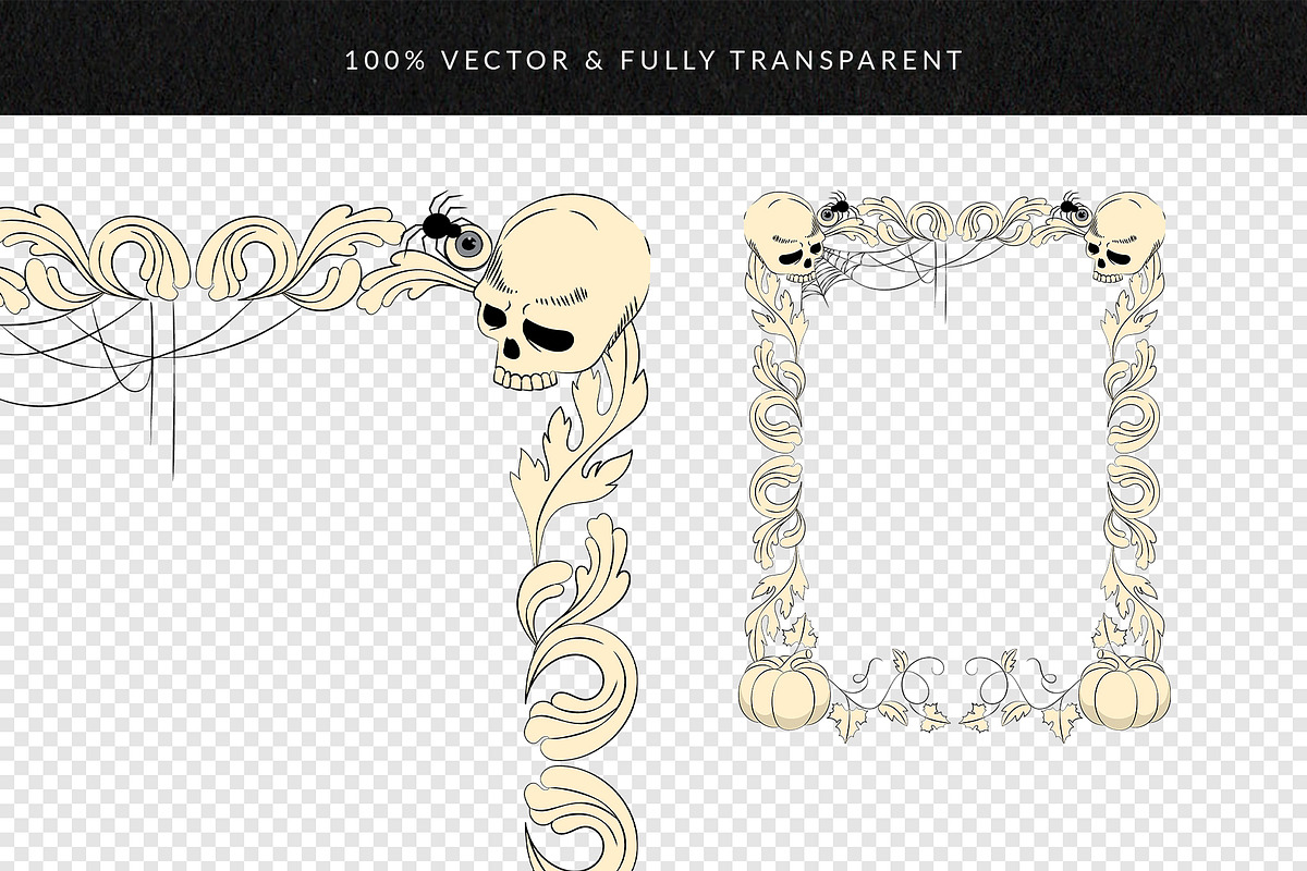Halloween Frames & Borders, a Background Graphic by DesignerCandies