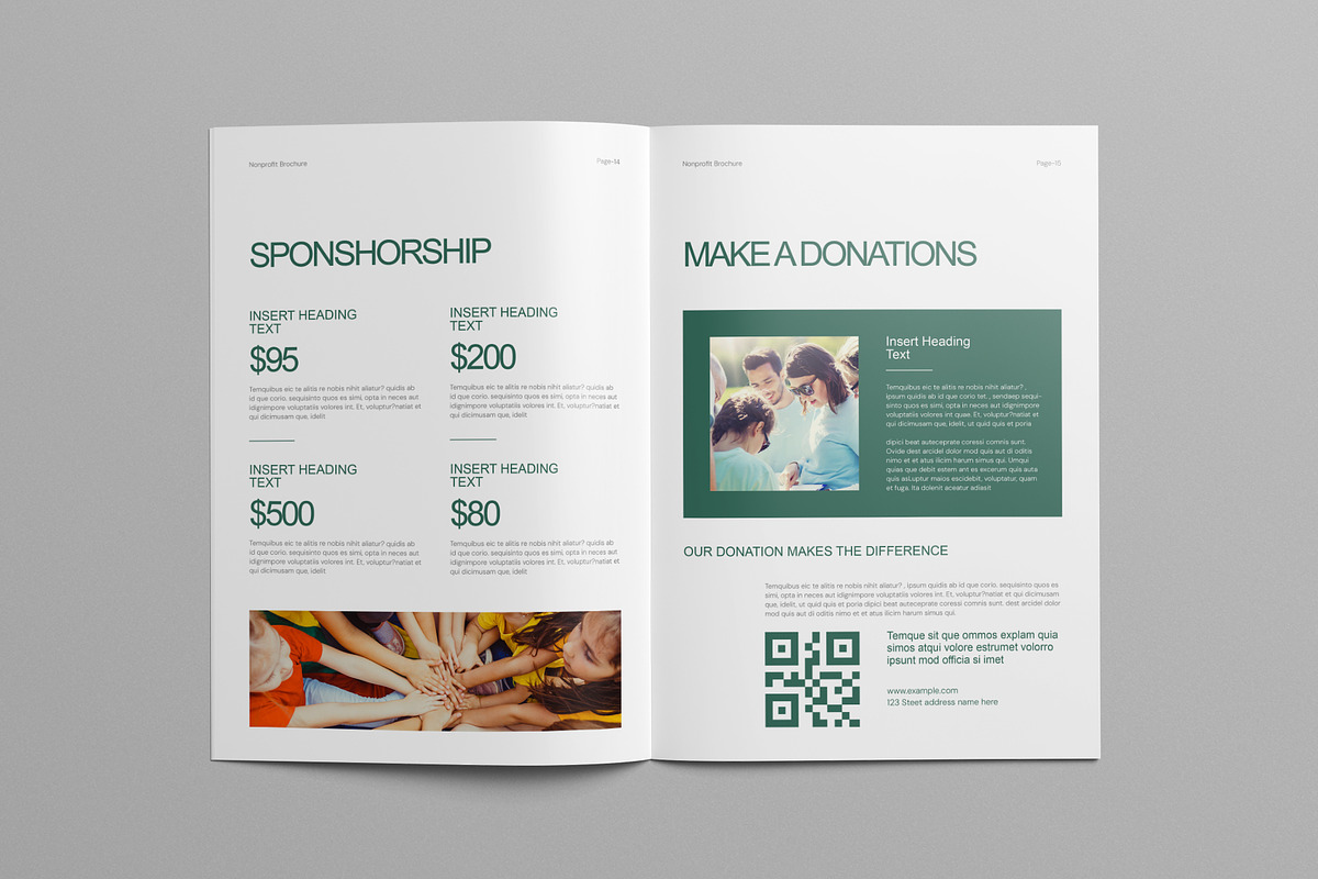 Nonprofit Charity Brochure | Canva, a Brochure Template by Pixelpick