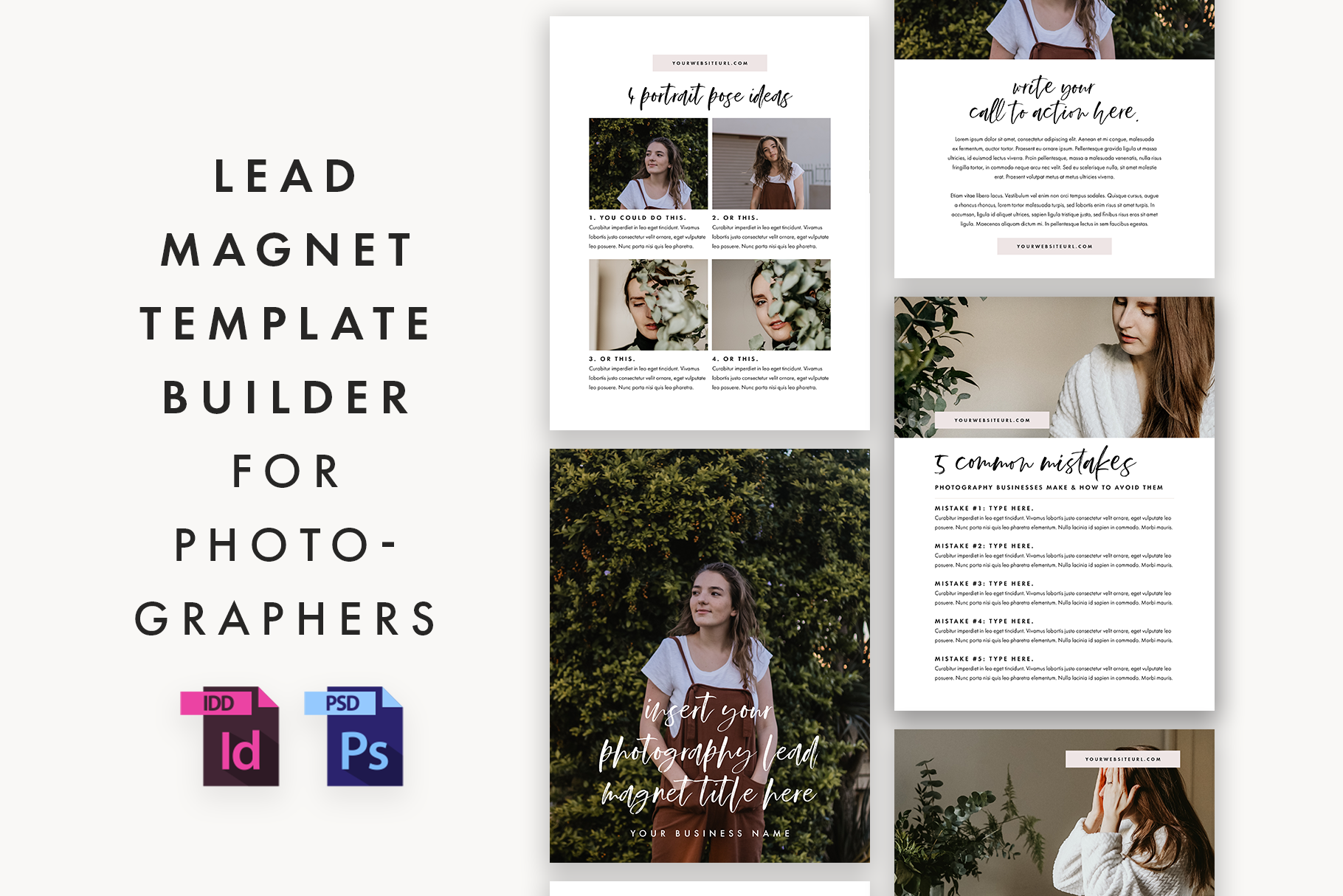 Lead Magnet Template Kit Builder, a Magazine Template by molly ho ...