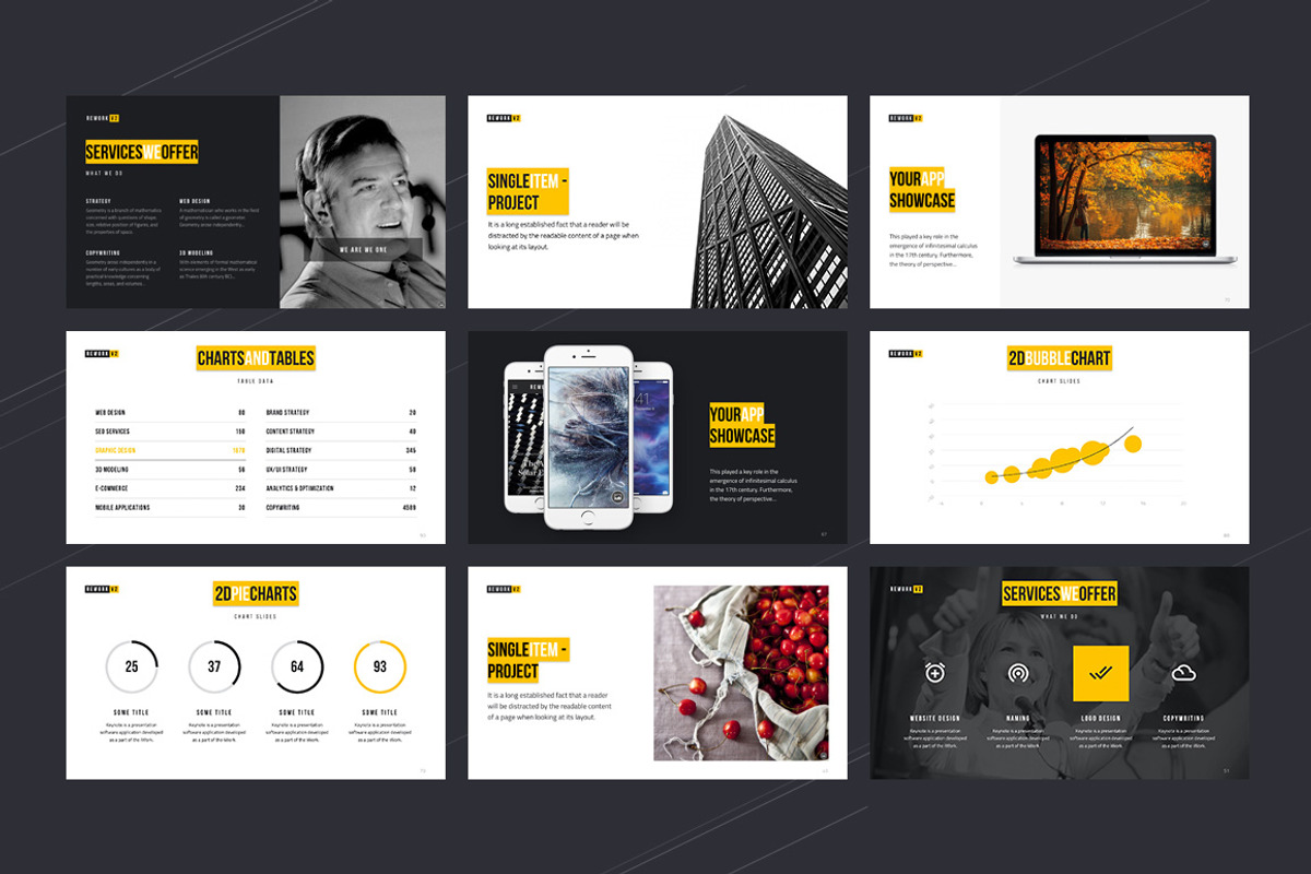 Rework PowerPoint Presentation, a Presentation Template by Rework