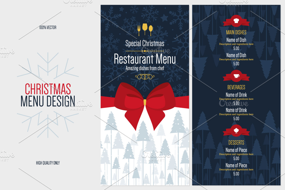 Special Christmas festive menu, a Brochure Template by Restaurant Menu ...