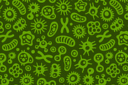 Microbes, Virus and Bacteria Pattern | Graphic Patterns ~ Creative Market