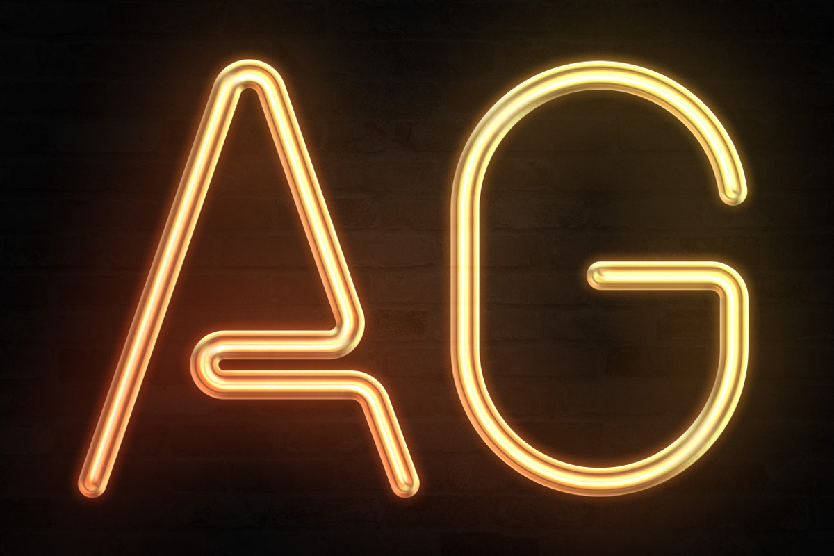 Neon Text Effect - Neon Letters, a Layer Style Add-On by Medialoot