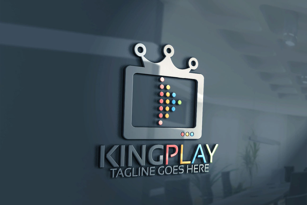King Play Logo, a Branding & Logo Template by Josuf Media