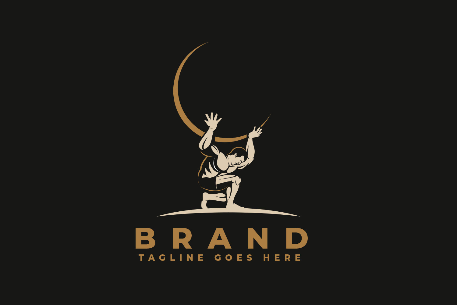 Atlas Greek God Logo Design, a Branding & Logo Template by Suhandi