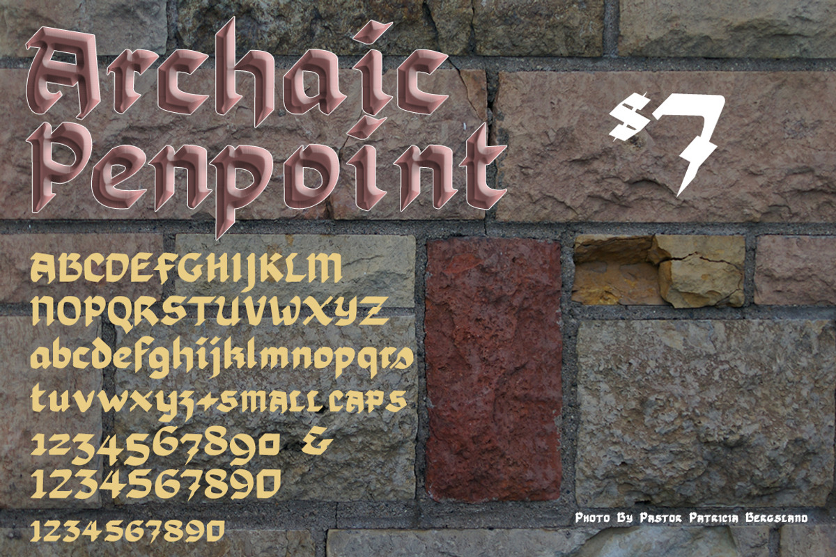 Archaic Penpoint, a Script Font by Radiqx Press