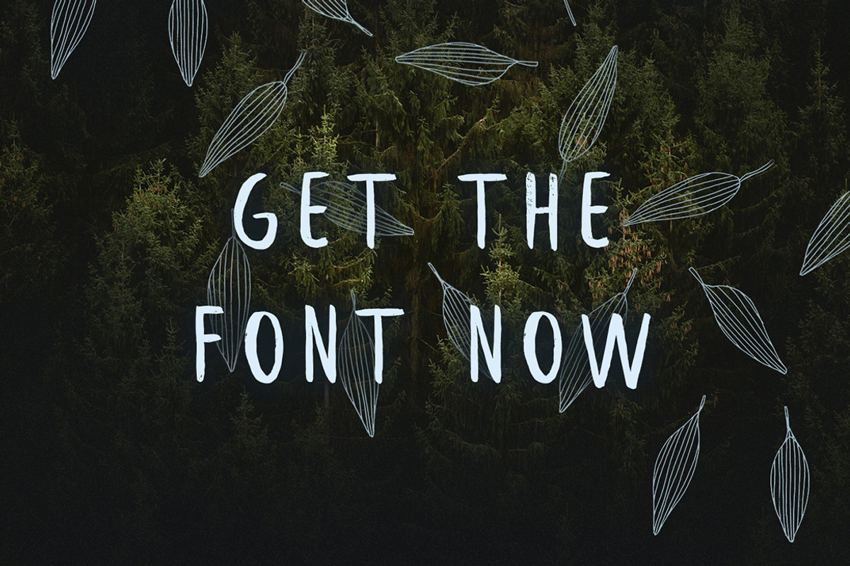 Leafy Brush Font, a Script Font by Wild Ones
