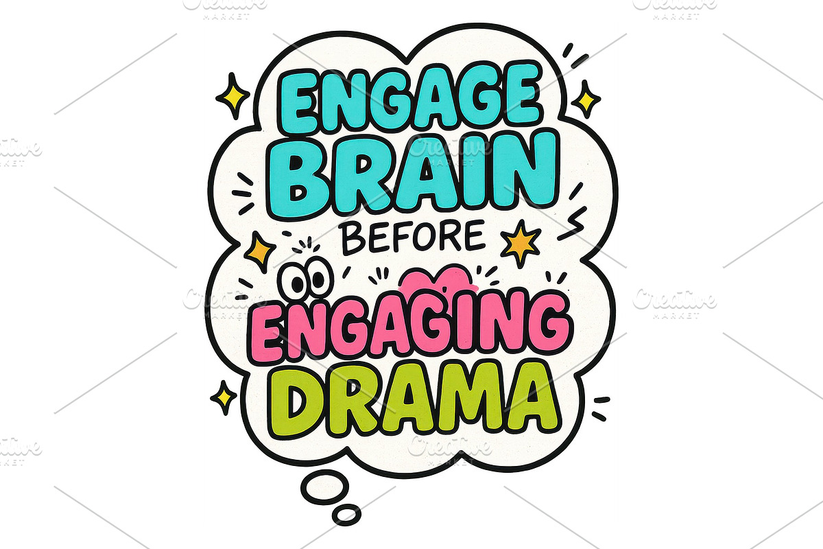 Engage Brain Before Engaging Drama