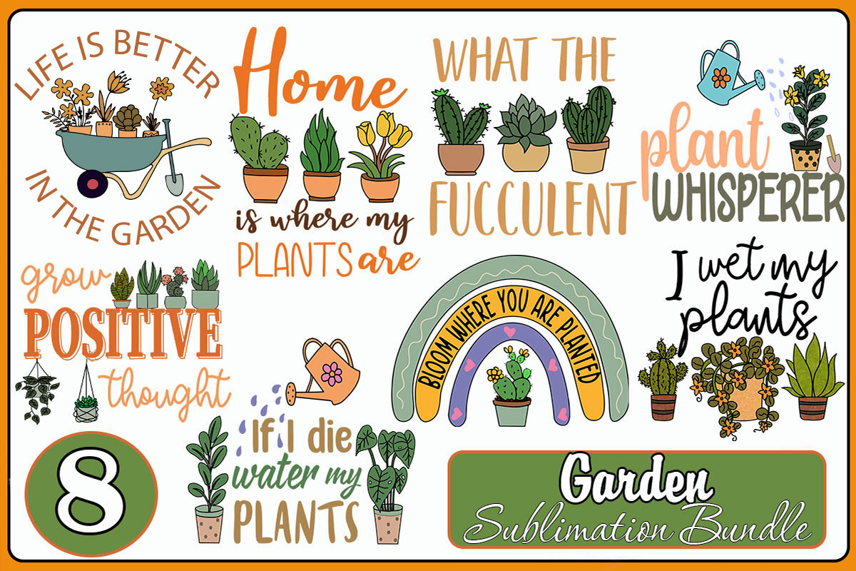Garden Graphics Bundle, an Illustration by Boodesign | Creative Market