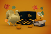 Thanksgiving Box Mockup, a Cups & Container Mockup by Qaleb Studio ...