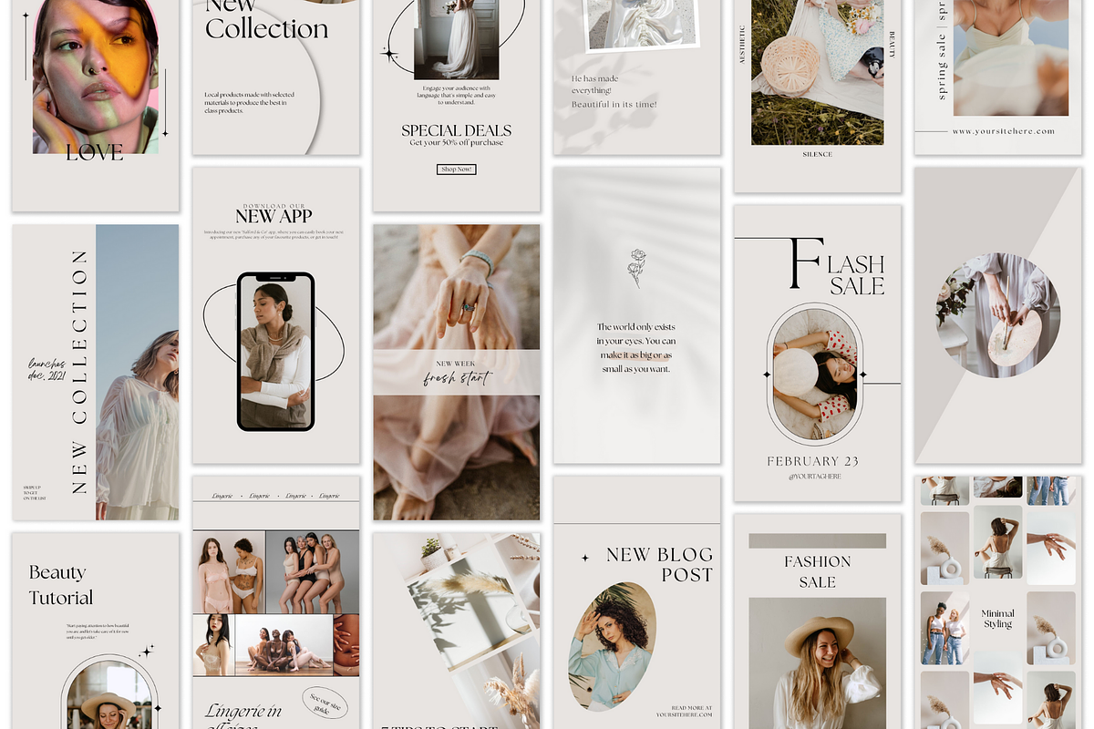 Minimalist Instagram Story Templates, a Social Media Template by Boltik ...