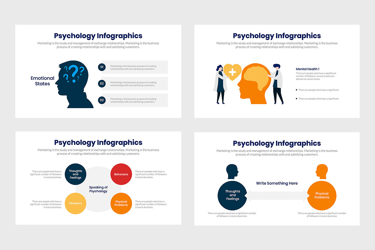 Psychology Infographics, a Presentation Template by slidequest