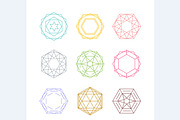 Abstract geometric vector shapes | Illustrations ~ Creative Market