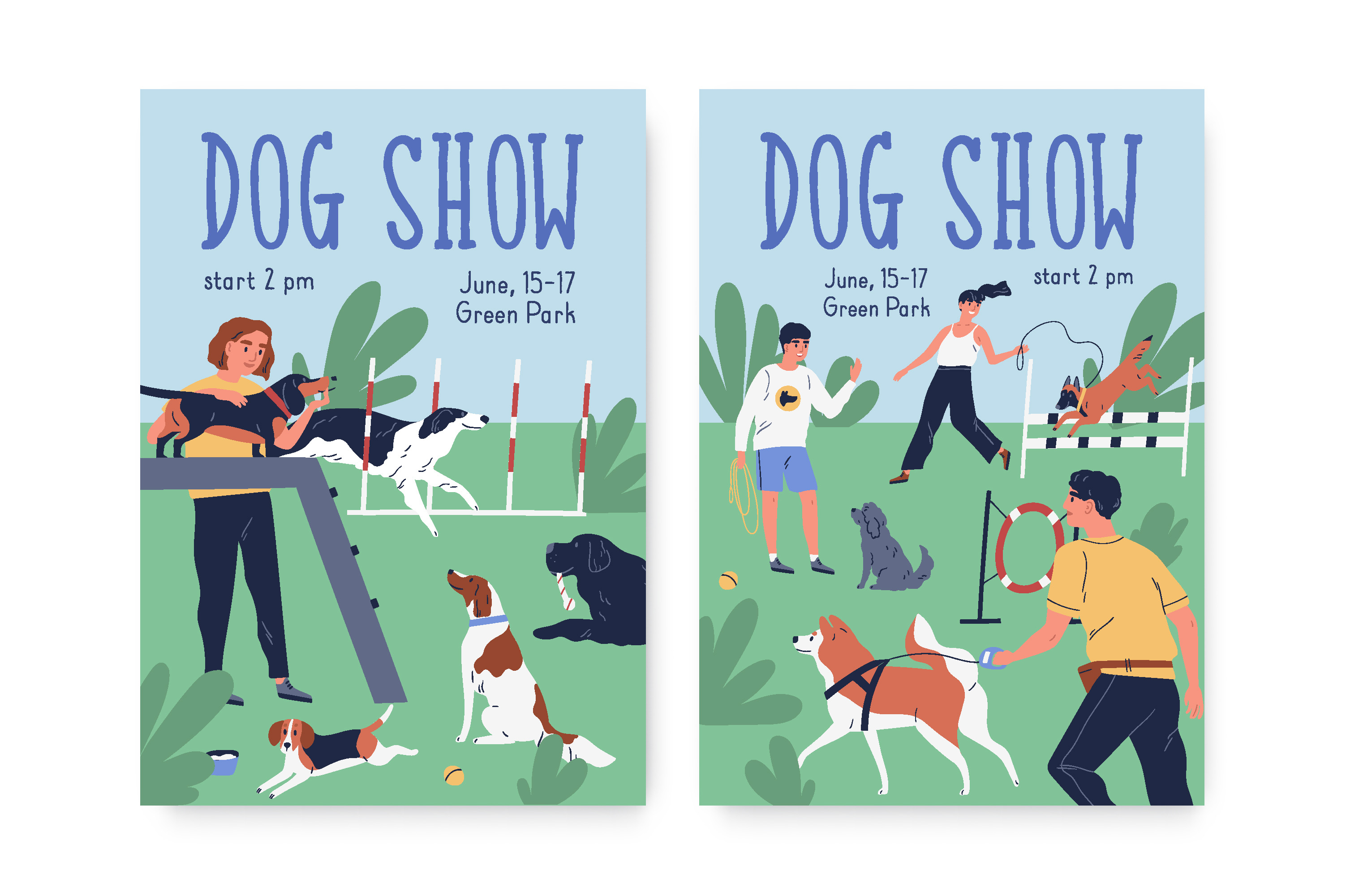 Dog show posters, an Animal Illustration by Good Studio