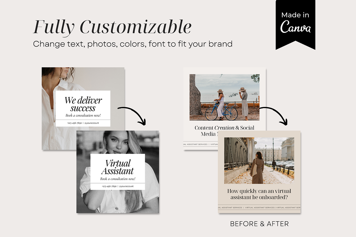 Virtual Assistant Instagram Template