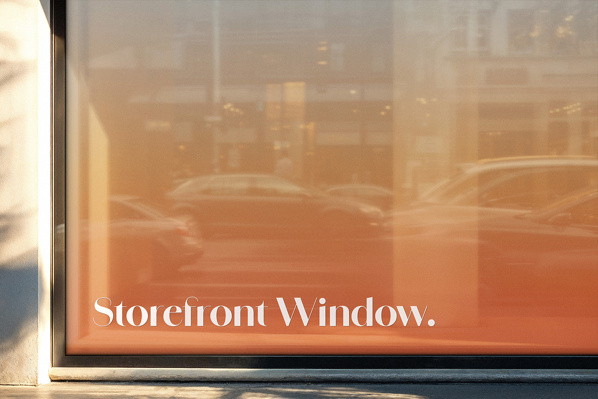 Window Sticker Mockup, an Advertising Mockup by Design Squad