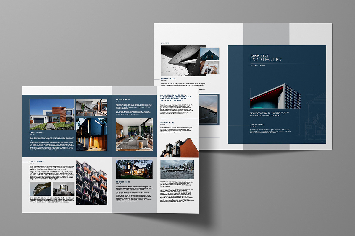 Architecture Brochure Template, a Brochure Template by Template Shop