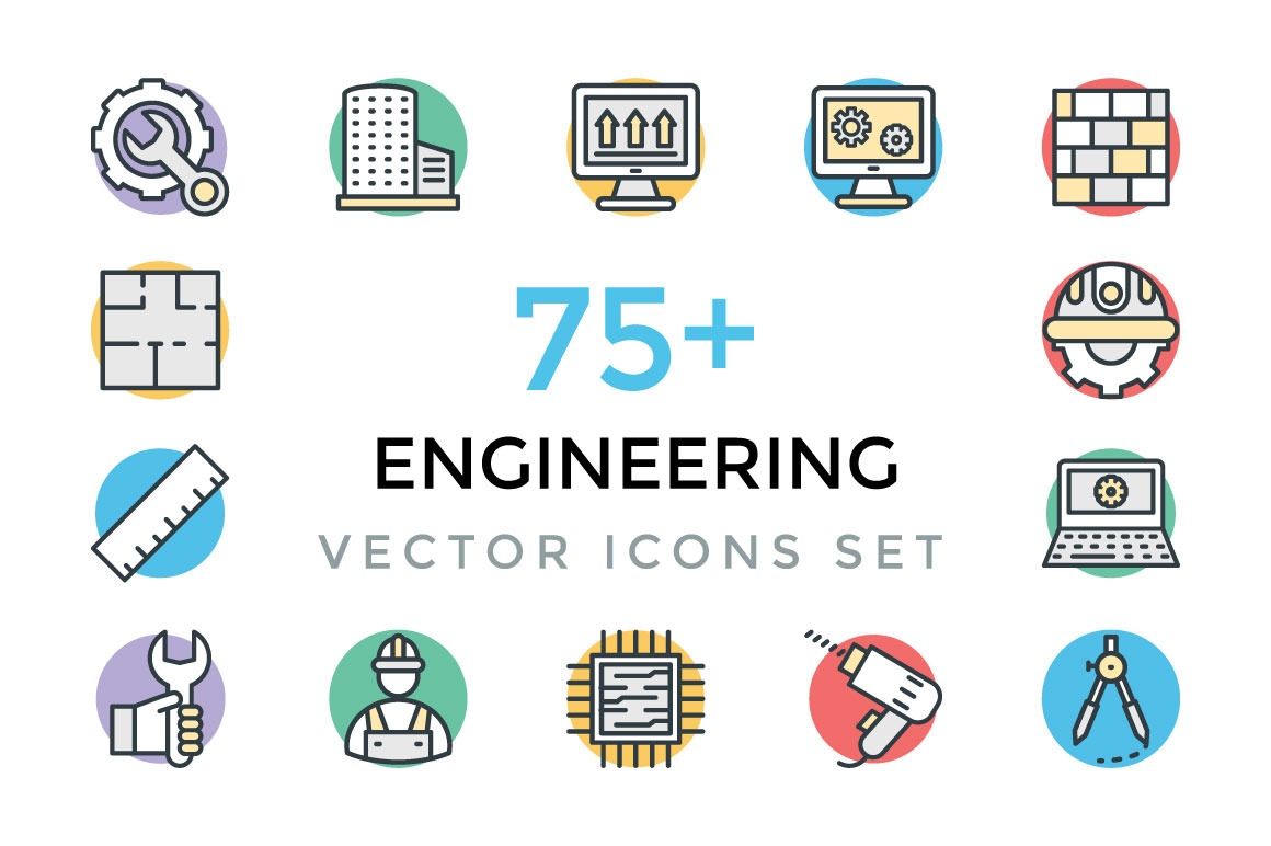 75+ Engineering Vector Icons, an Icon by Vectors Market