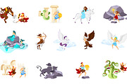 Greek mythology illustrations set | People Illustrations ~ Creative Market