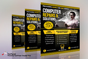 Computer Repair Business Flyer, a Flyer Template by FlyerPig