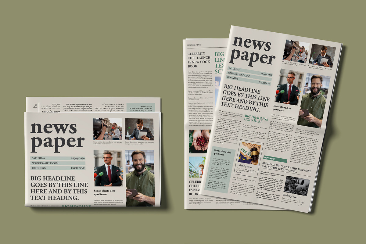 Clean Newspaper Template