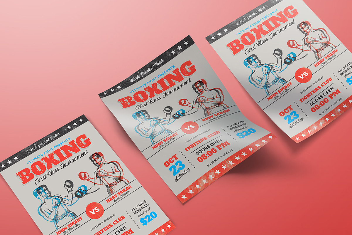 Boxing Tournament Flyer Template
