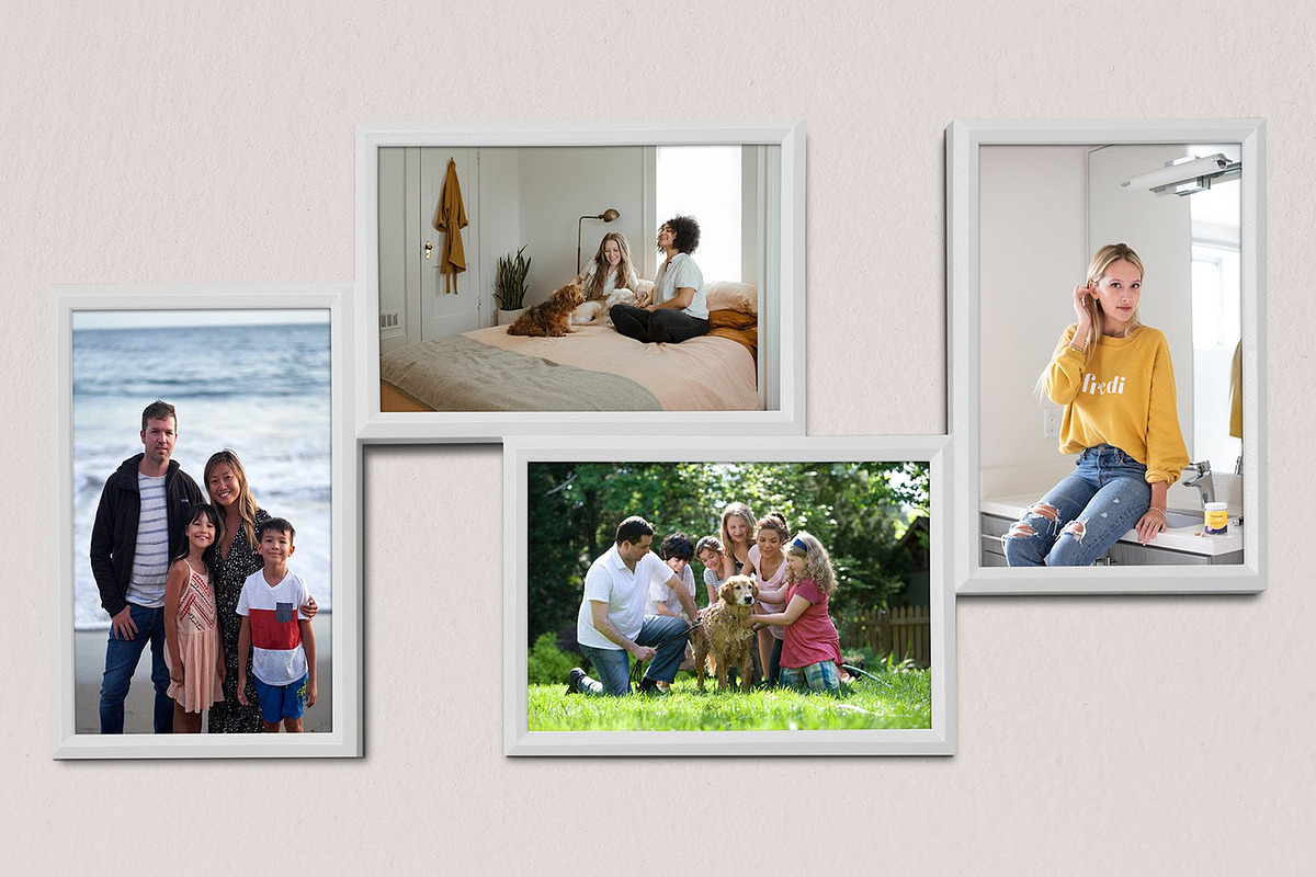 Photo Frame Collage Mockup, a Print Template by Medialoot