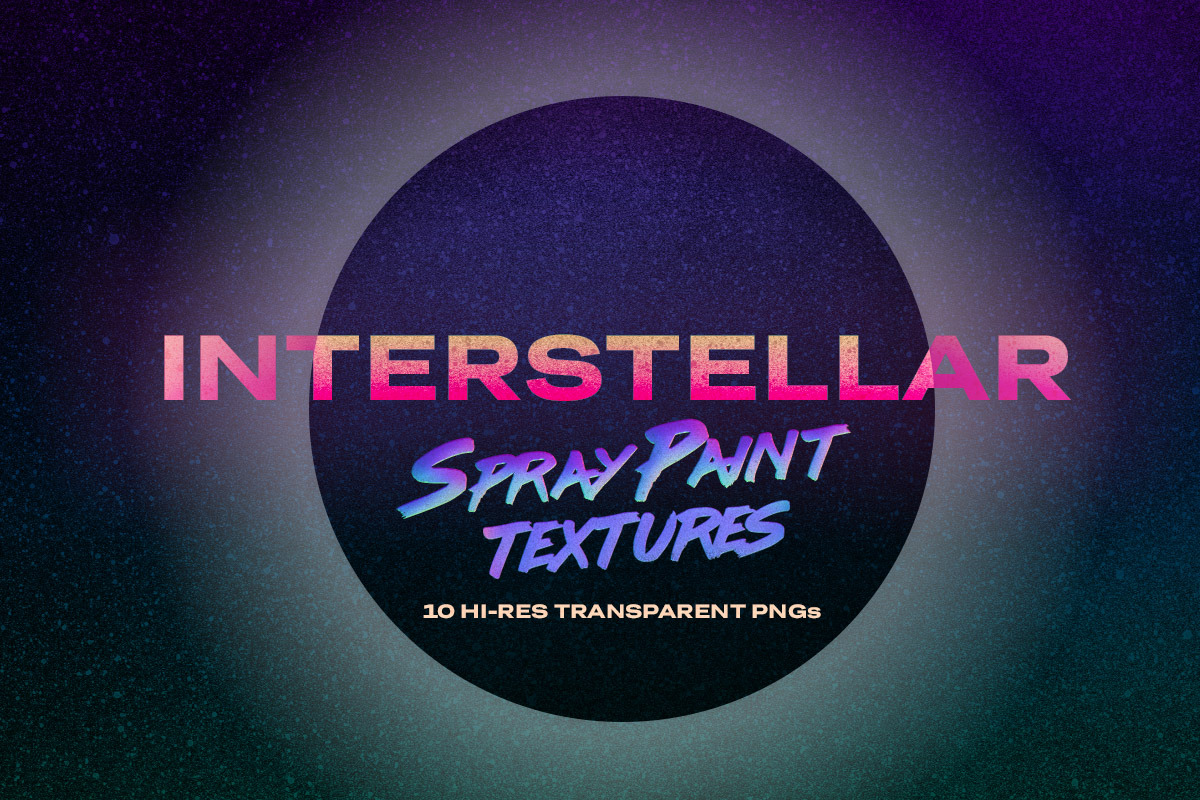 Interstellar Spray Paint Textures | Creative Market