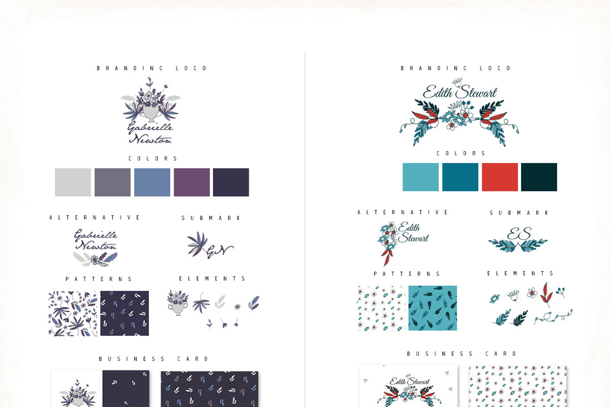 Personal Branding Logos, a Branding & Logo Template by Bloomart Studio