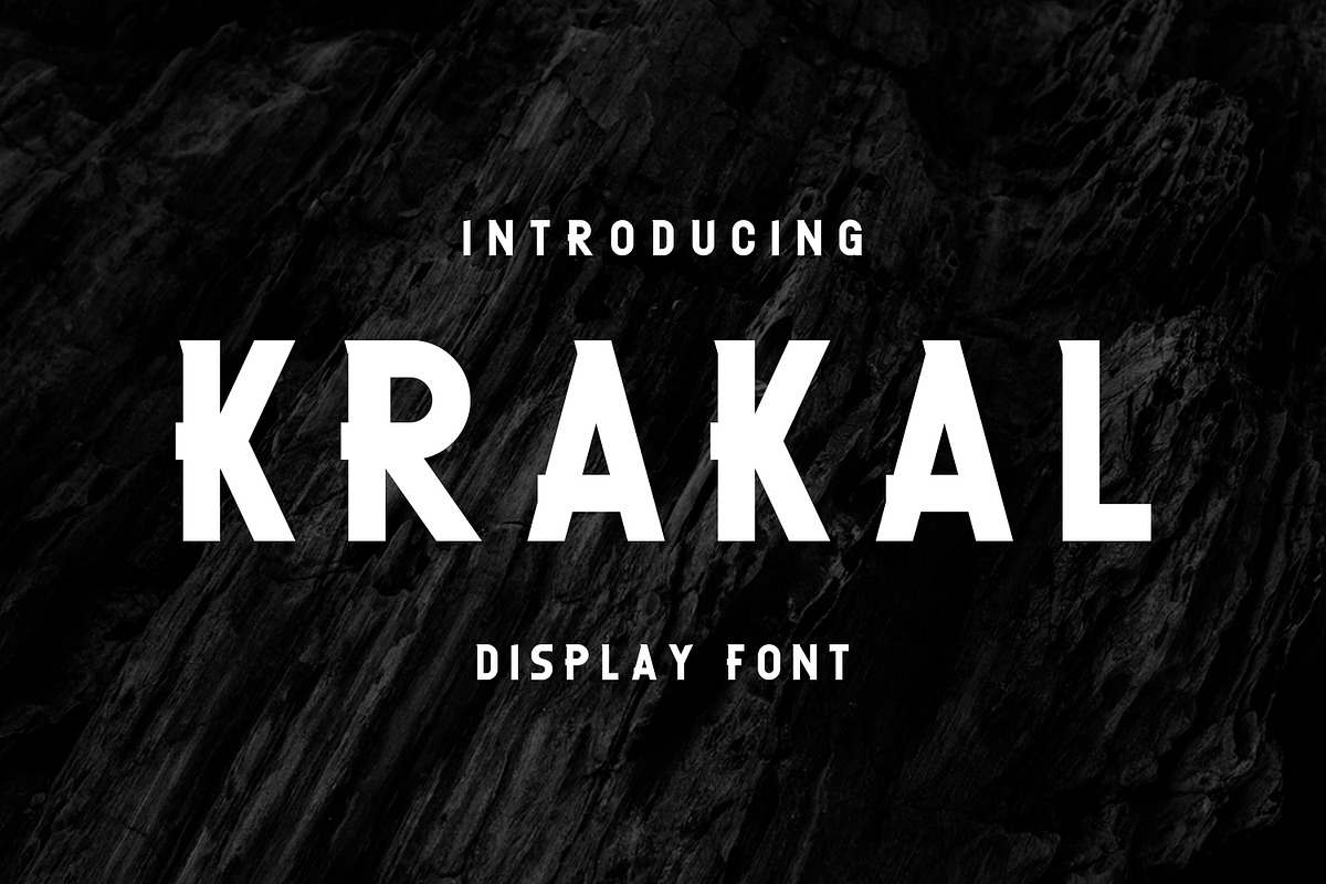 Krakal Font, a Sans Serif Font by Evloxx Studio