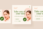 Skin Care Web Ad Banners