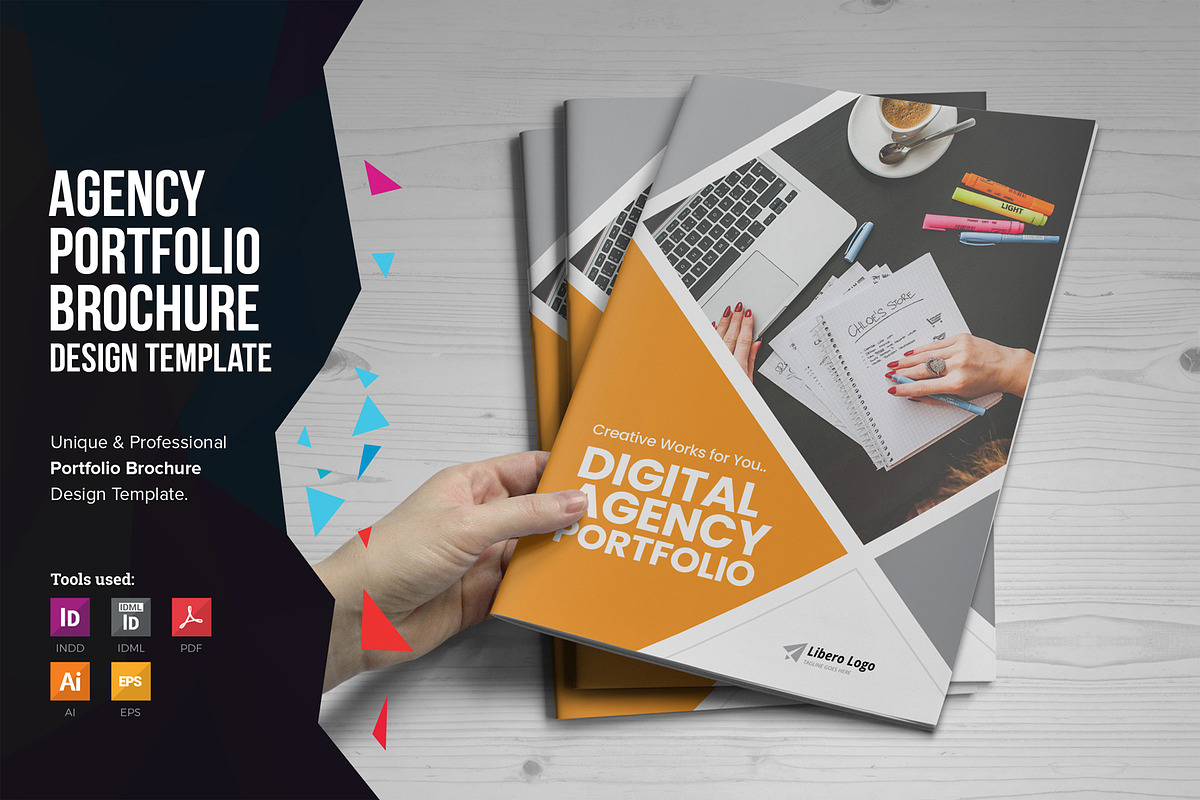 Digital Agency Portfolio Brochure v1, a Brochure Template by Miyaji75