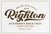 Righton - Script & Serif Font Duo, a Serif Font by Letterhend Studio
