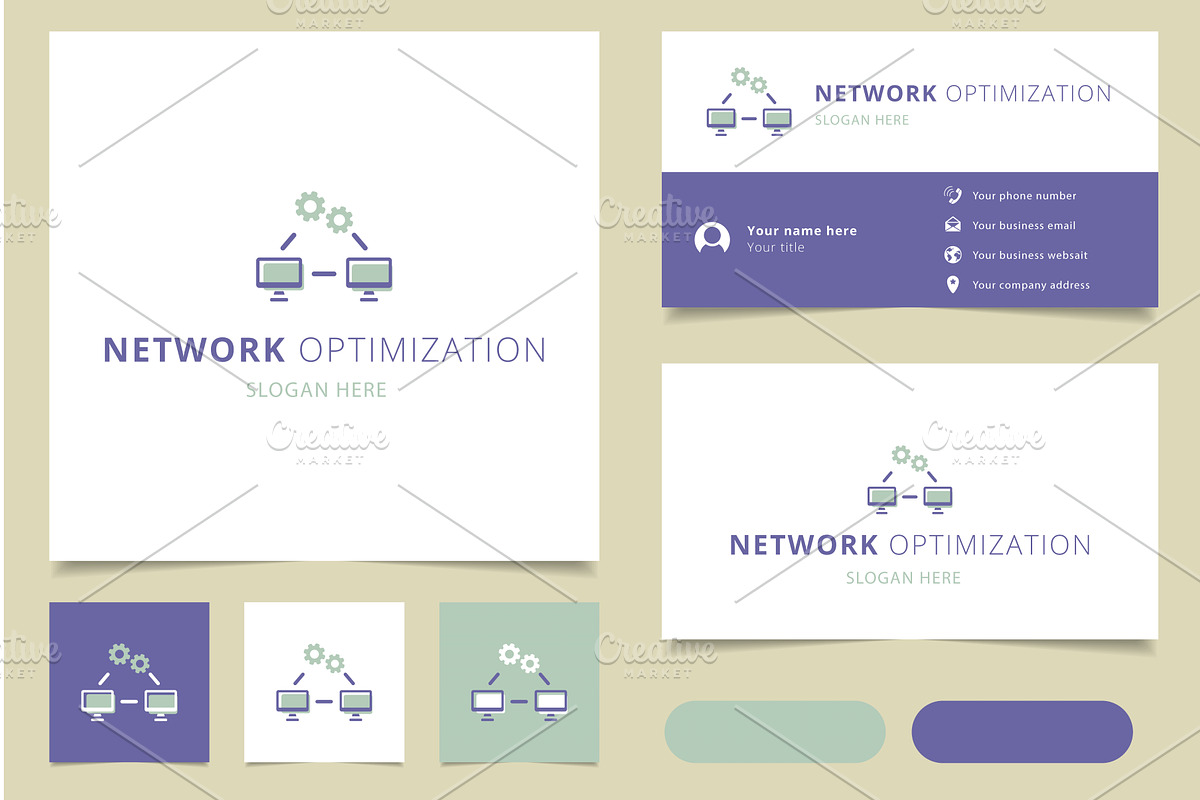 Networking optimization logo design, an Object Illustration by ...